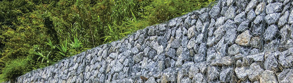 Gabion Retaining Wall | Geomesh Gabion - Geofabrics Australasia
