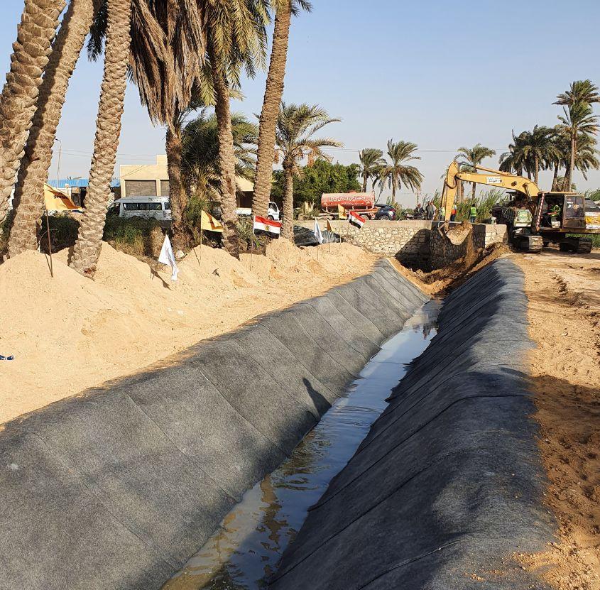IRRIGATION CANAL LINING WITH CCX IN EGYPT | Geofabrics Australasia