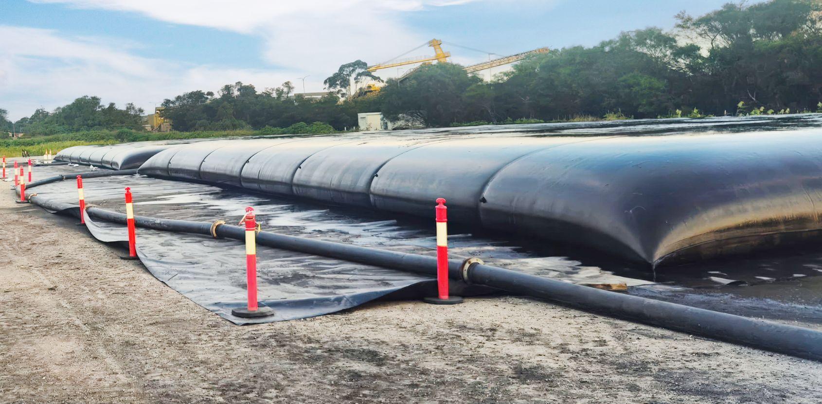 GEOTUBE DEWATERING CONTAINER REDUCES COAL FINES VOLUME AND COSTS ...