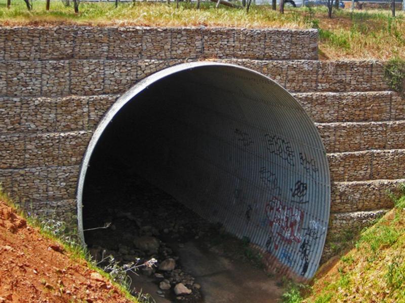 Gabion Retaining Wall | Geomesh Gabion - Geofabrics Australasia